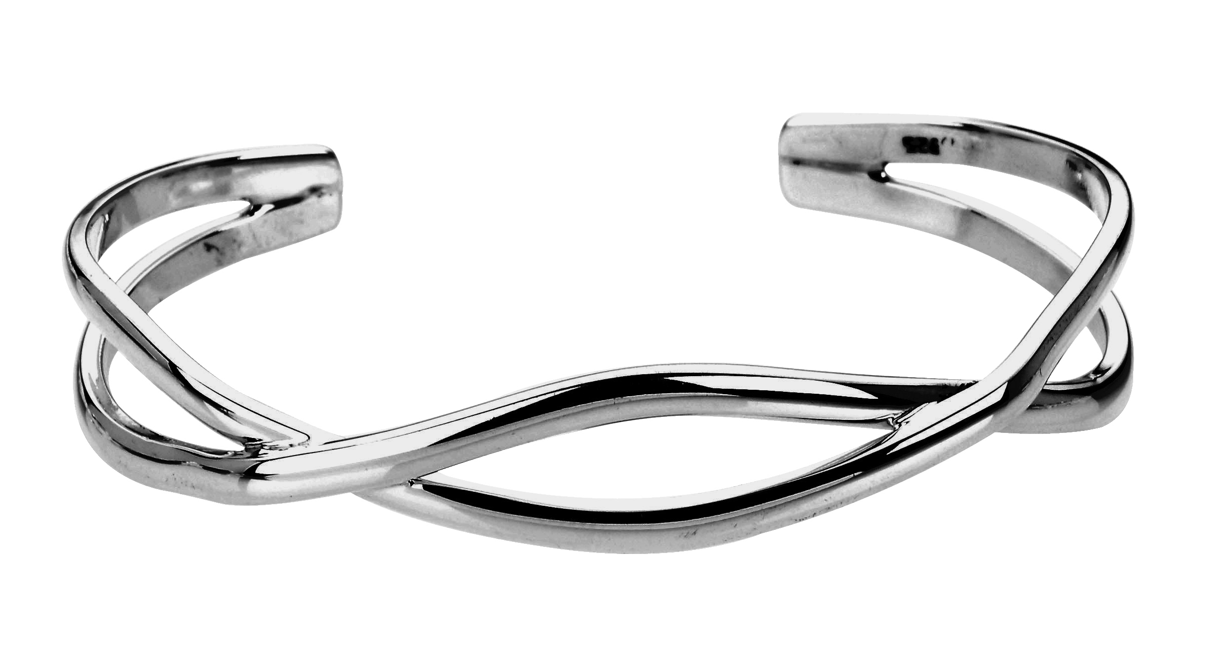 A sterling silver cuff bangle - Bracelets - Silver Jewellery